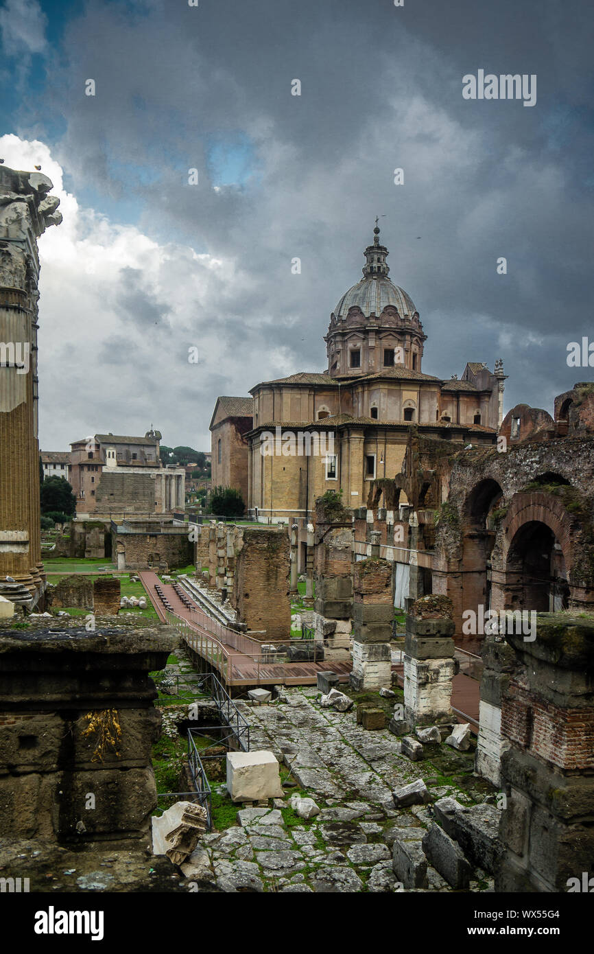Forum Romanum Ancient Town Stock Photo - Alamy