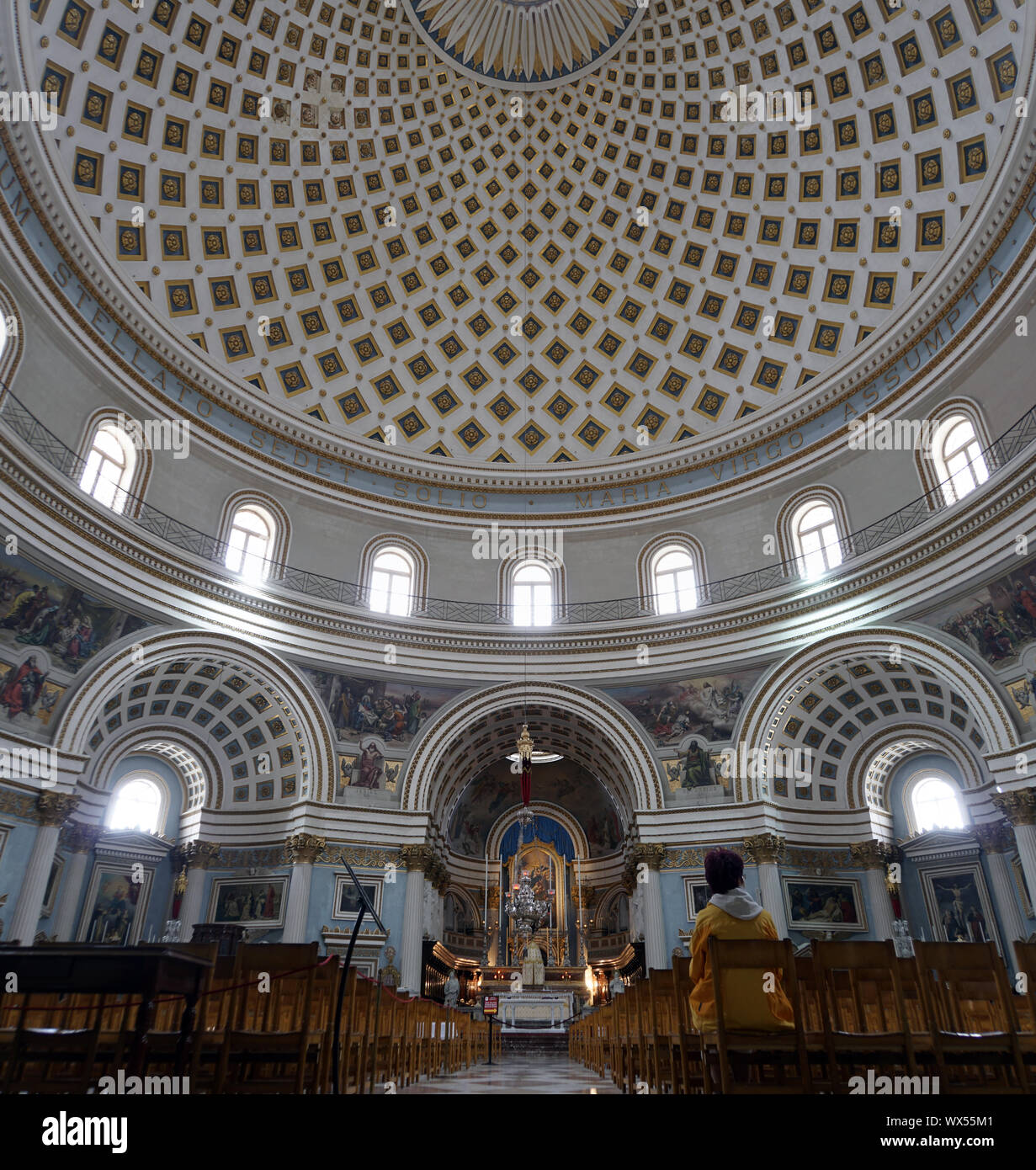Church of the Assumption, Rotunda of Mosta Stock Photo - Alamy