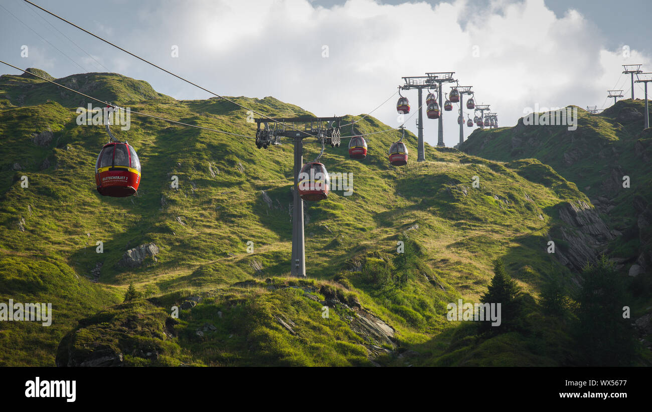 cable car in Alps Austria Kaprun Stock Photo - Alamy