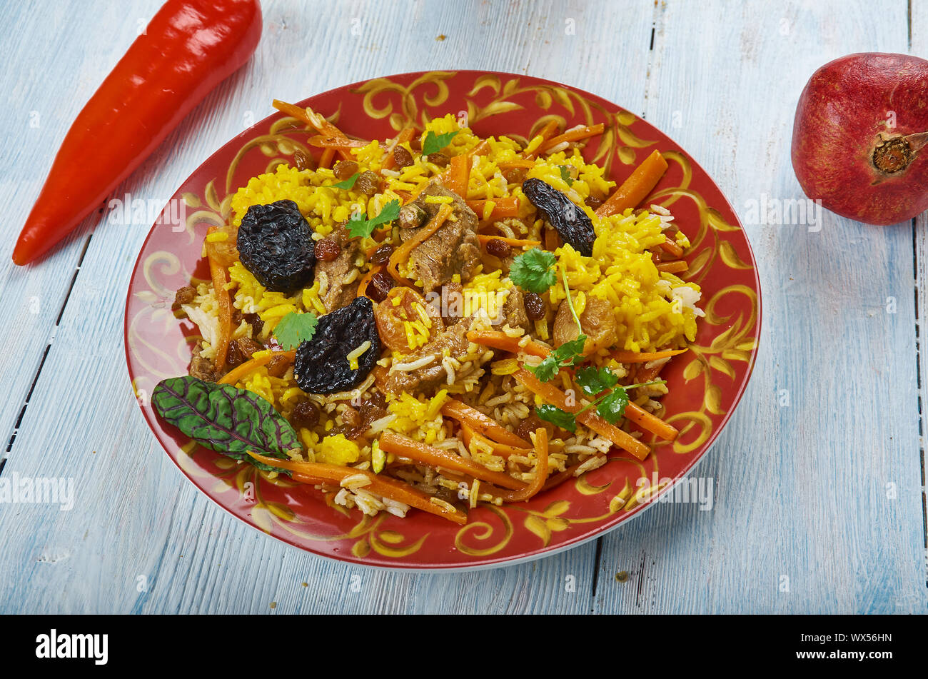 Murg Mewa Pulao Stock Photo - Alamy