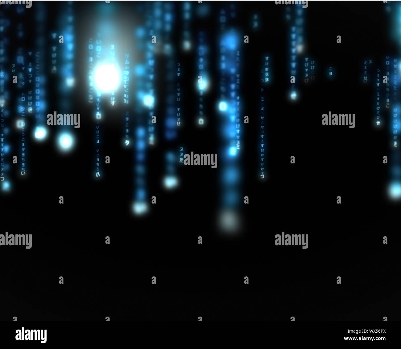 Background of blue lines blurred letters falling Stock Photo - Alamy