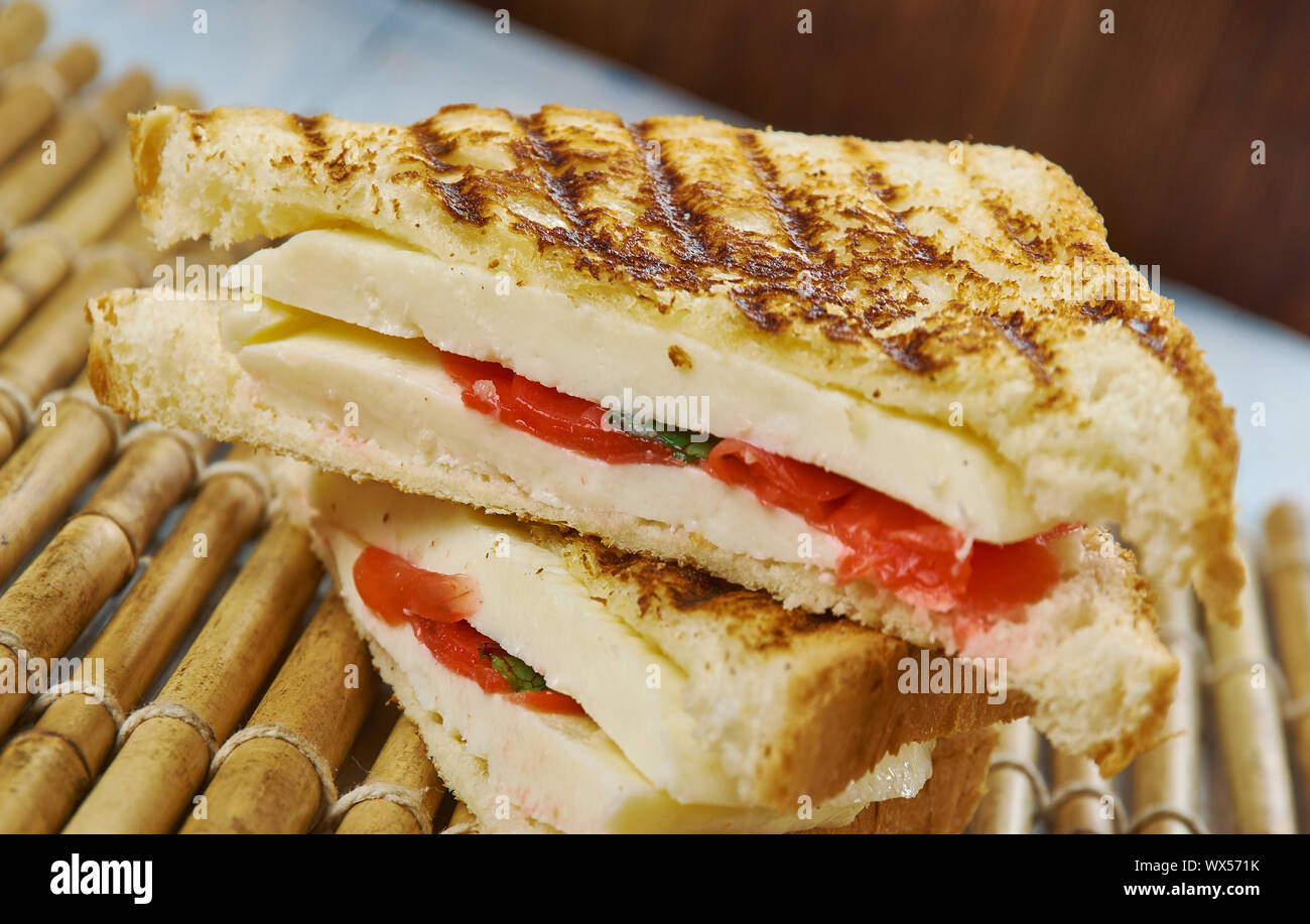 Grilled Paneer Sandwich Stock Photo - Alamy