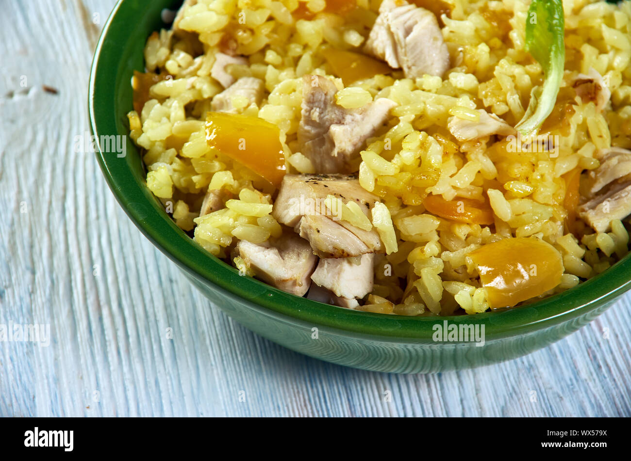 One Pot Cuban Yellow Rice Stock Photo - Alamy