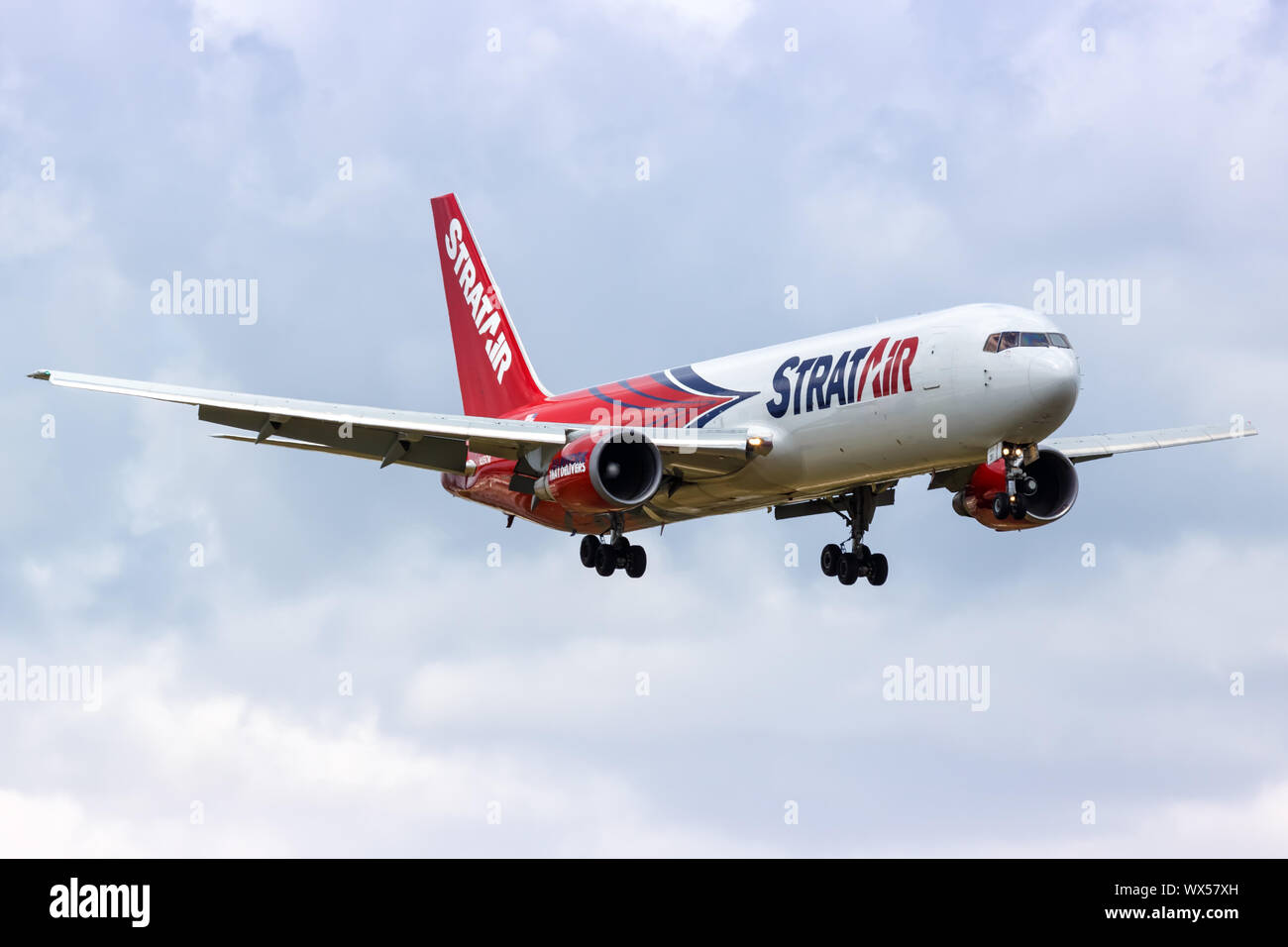 Miami, Florida – April 7, 2019: Stratair Boeing 767 airplane at Miami ...