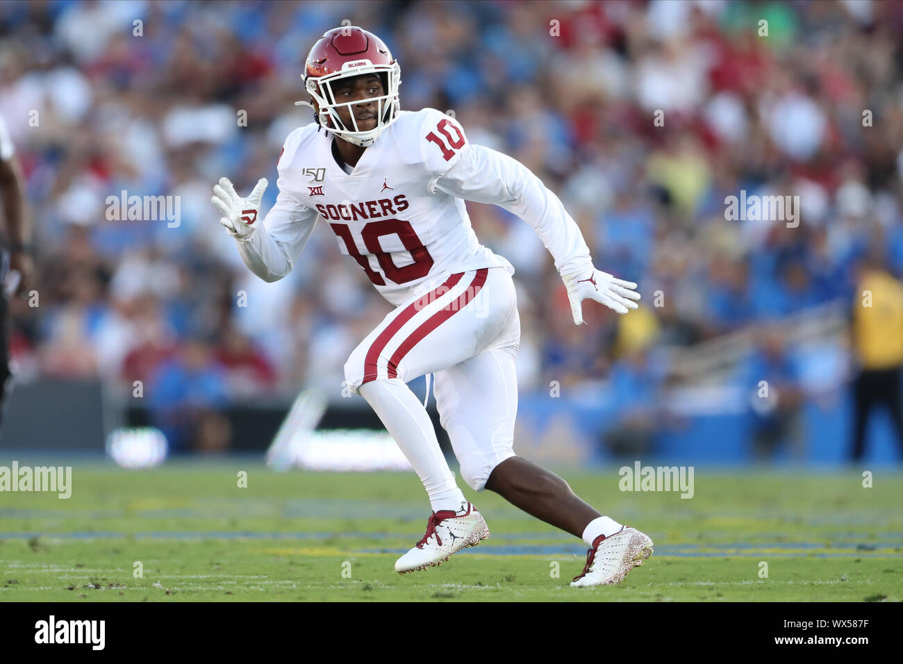 Pasadena, California, USA. 14th Sep, 2019. Oklahoma Sooners safety Pat ...