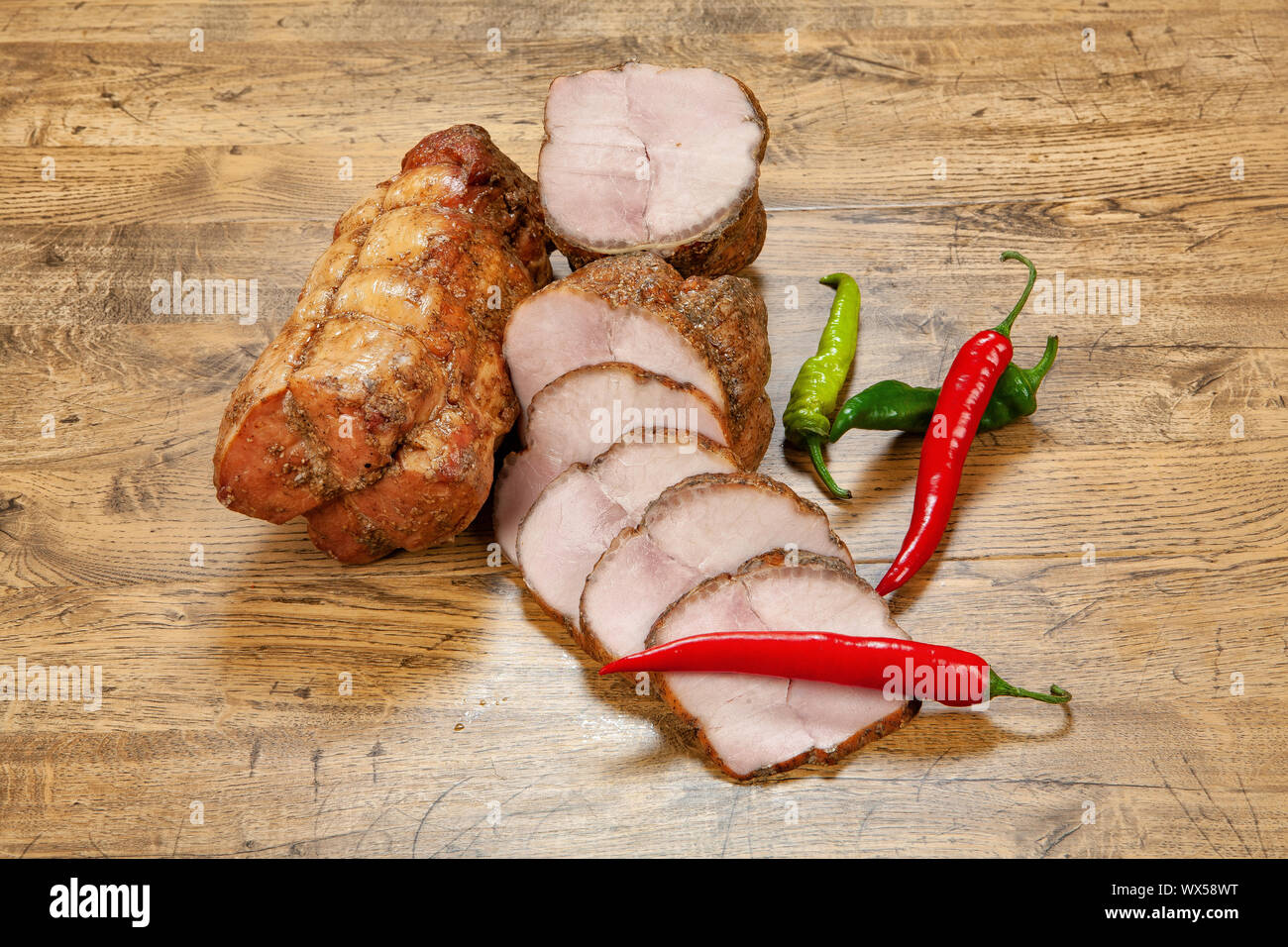 Ham And Pepper Stock Photo - Alamy