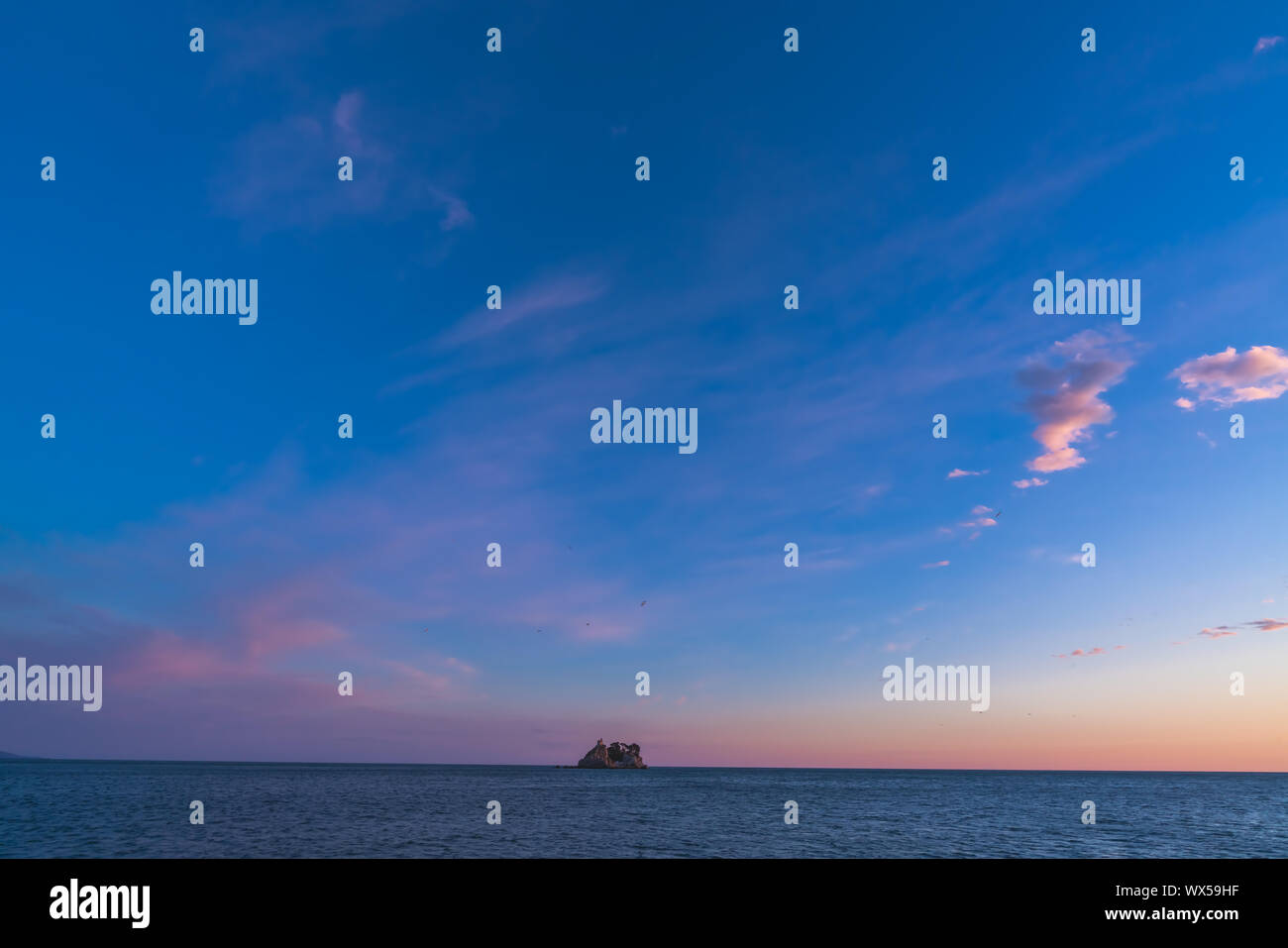 Secluded monastery on the tiny rocky island in Petrovac Stock Photo - Alamy