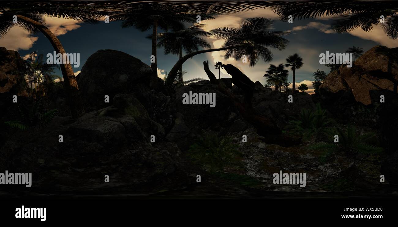 Vr360 view tropical jungle forest hi-res stock photography and images ...