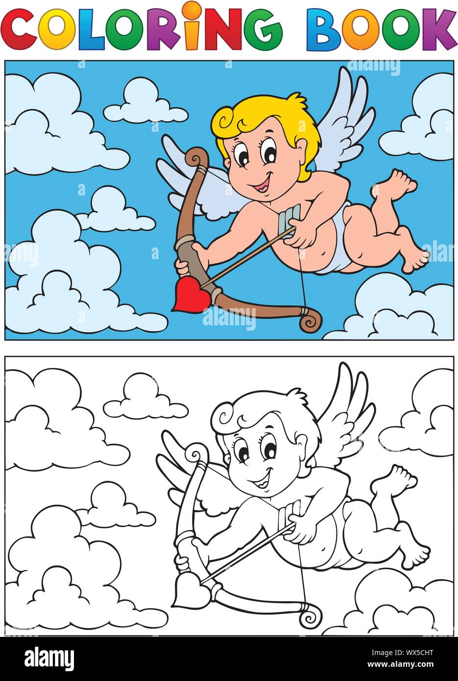 Flying angel and book hi-res stock photography and images - Alamy