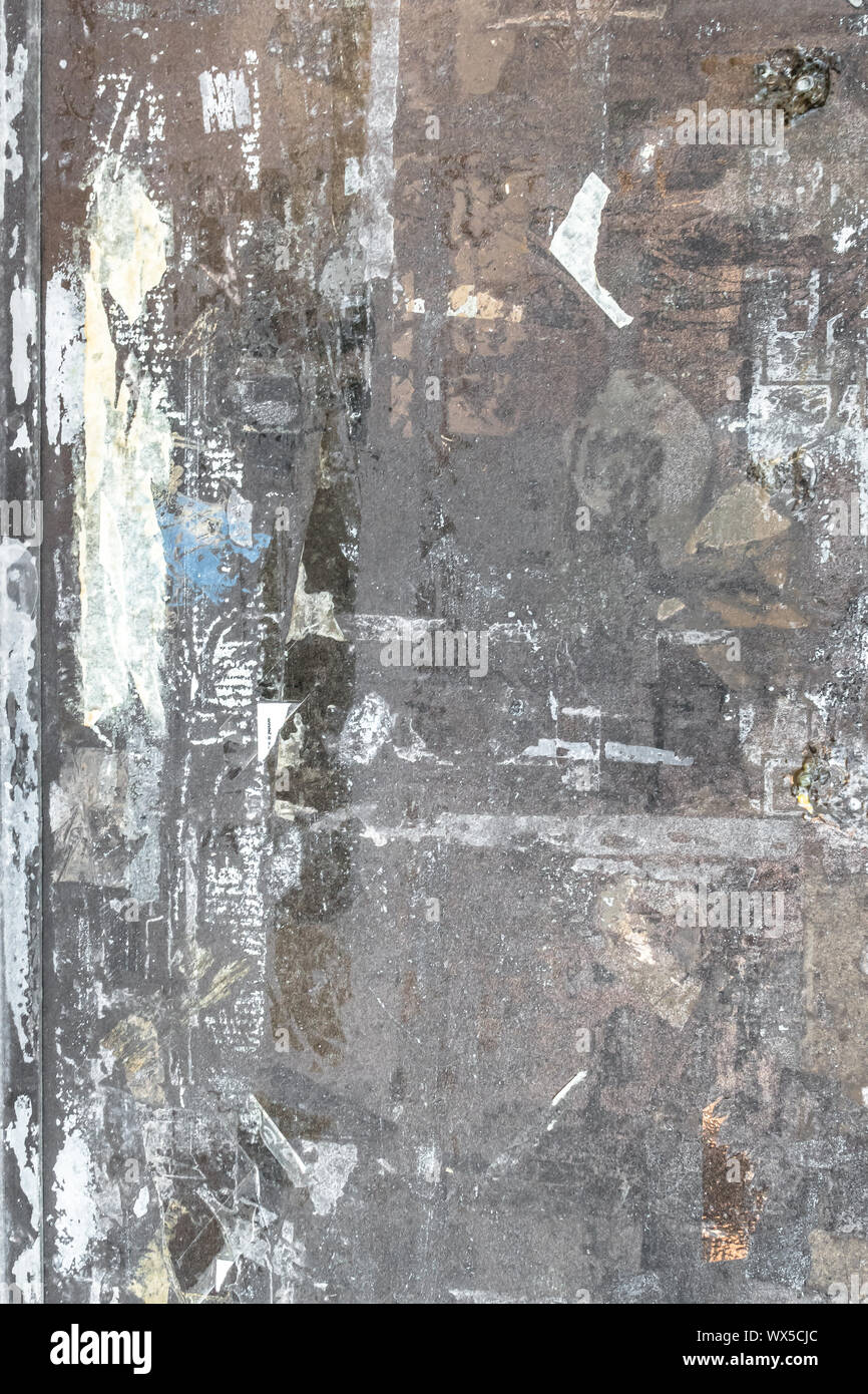 Old Torn Posters Stock Photo - Alamy