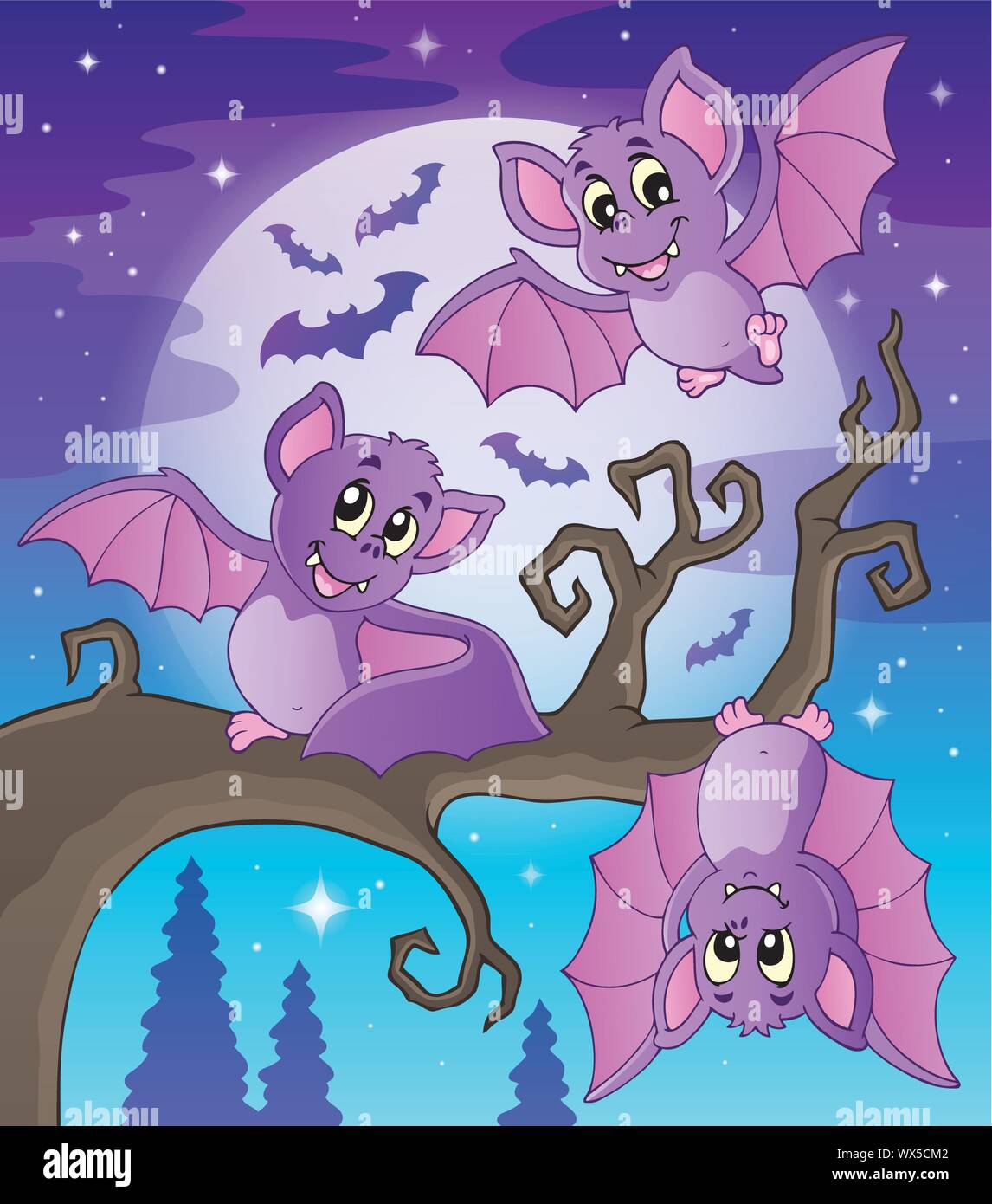 Bats theme image 4 Stock Vector Image & Art - Alamy