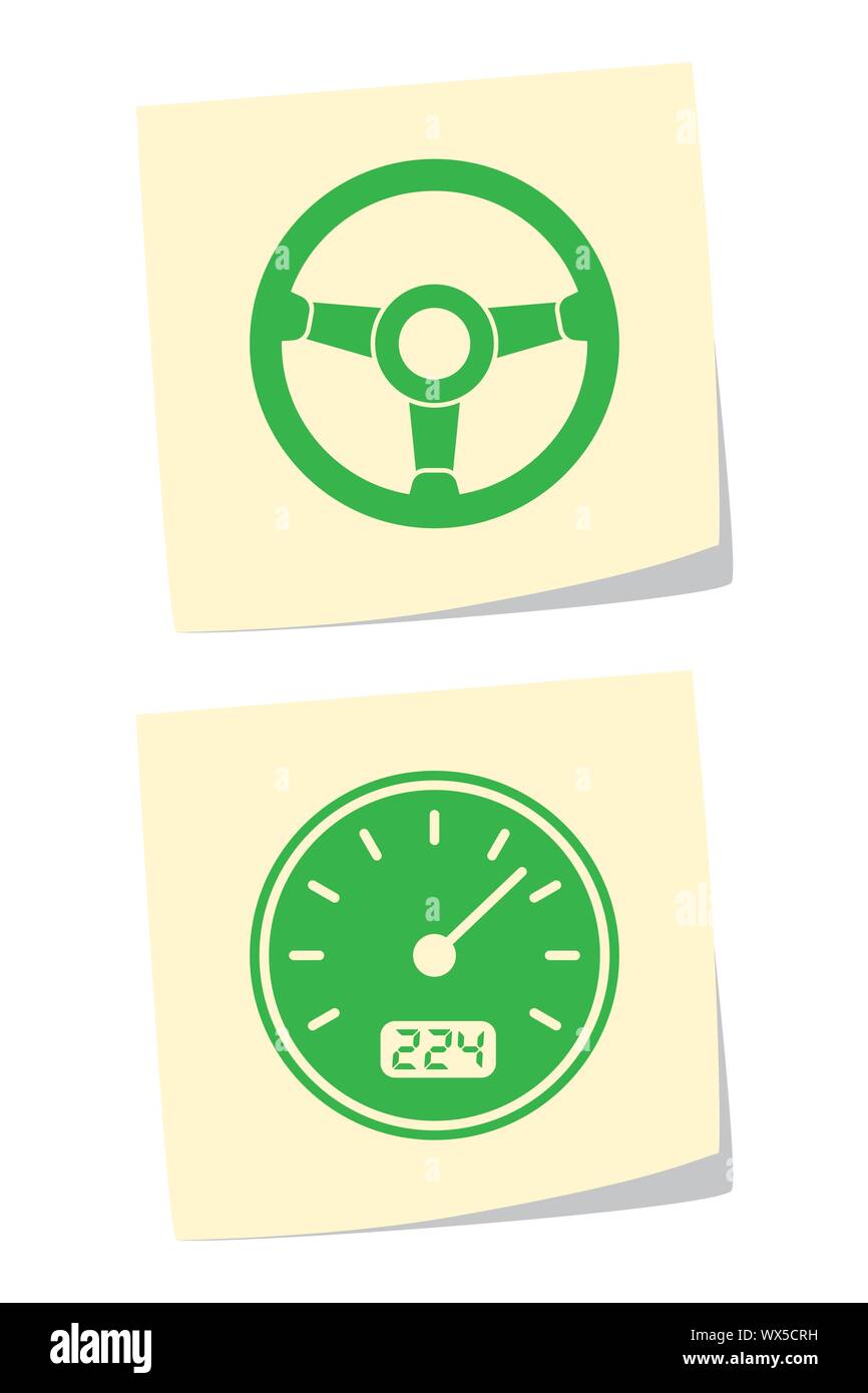 Steering wheel driving fast Stock Vector Images - Alamy