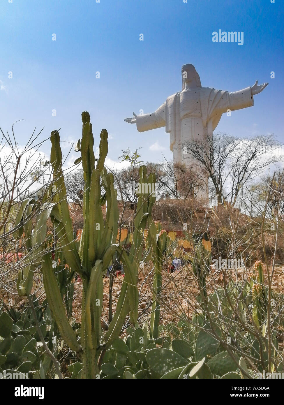 Cochabamba - Bolivia, 13th August 2019: Largest statue of Jesus Christ ...