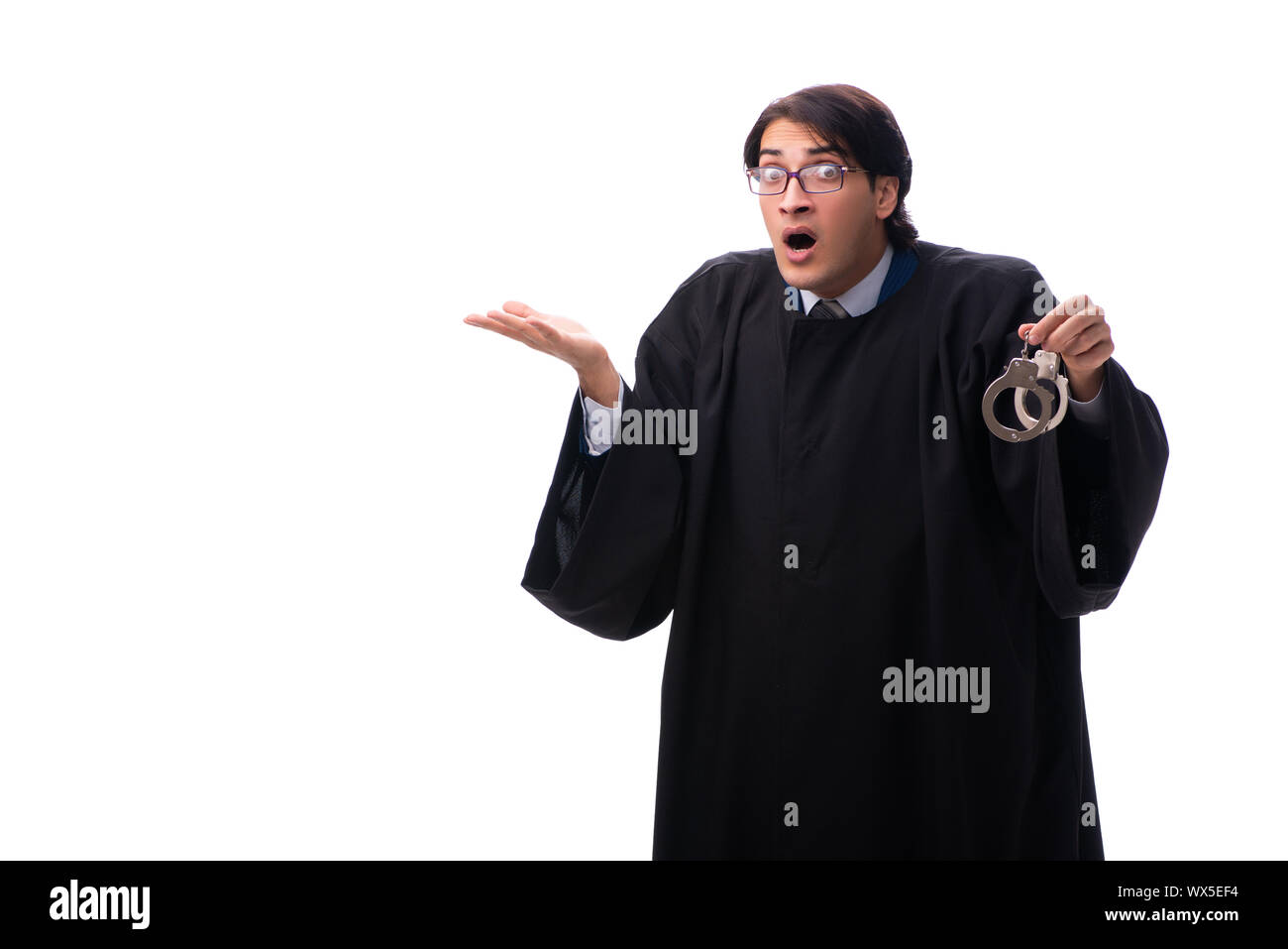 Young handsome judge isolated hi-res stock photography and images - Alamy