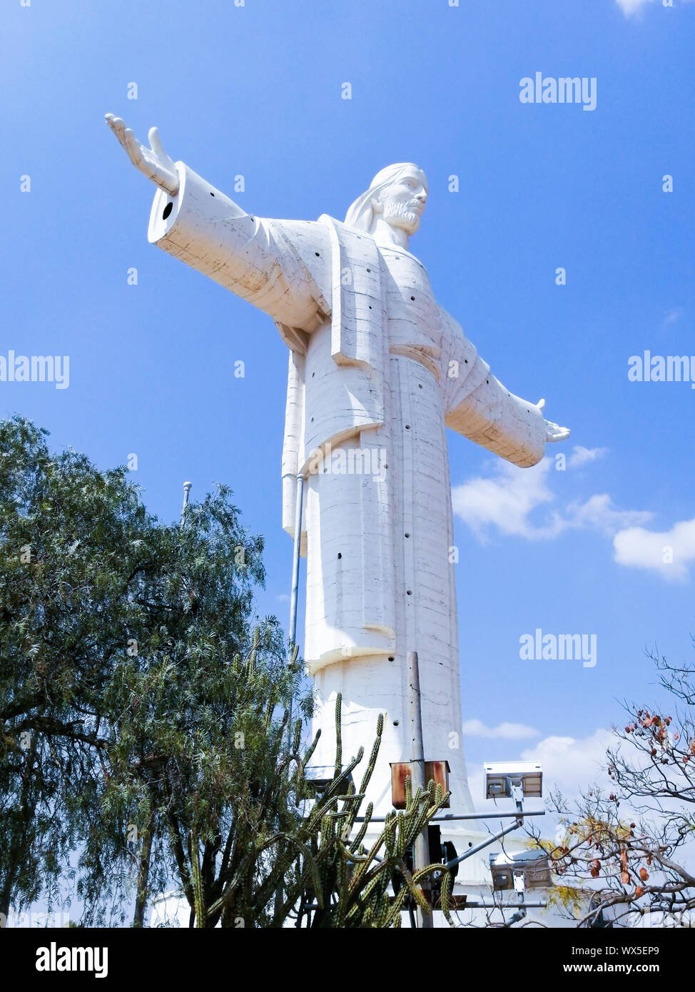 Cochabamba - Bolivia, 13th August 2019: Largest statue of Jesus Christ ...