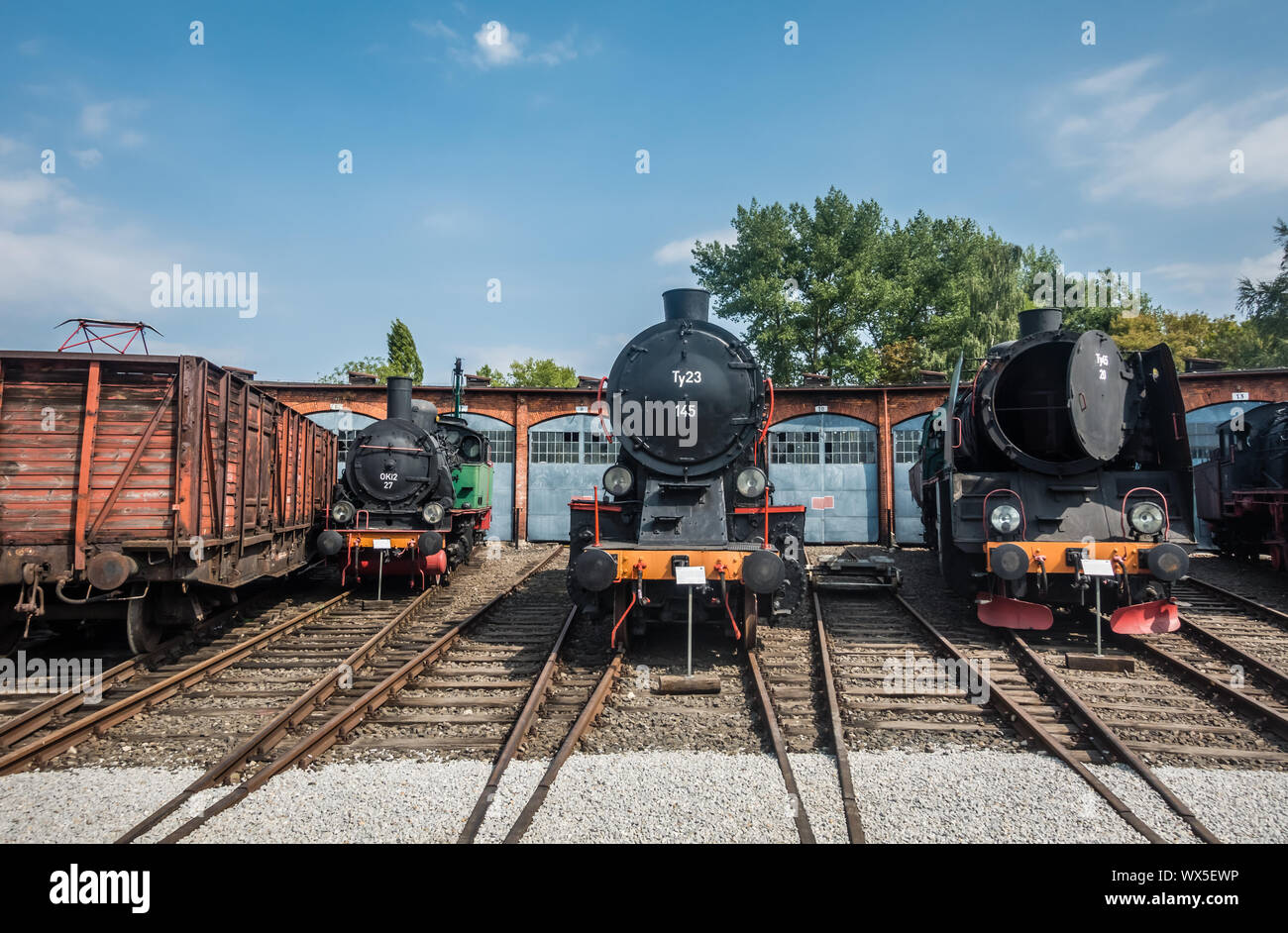 Old train cars locomotives hi-res stock photography and images - Alamy