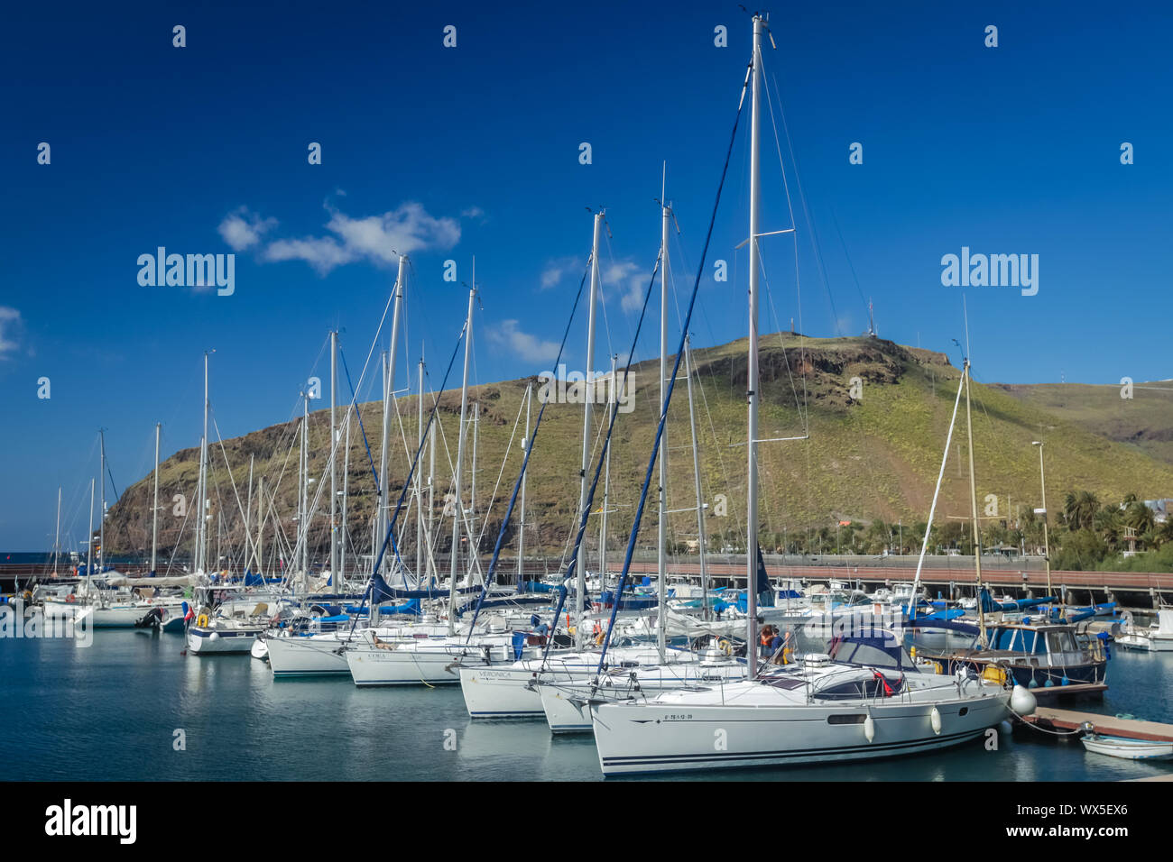 Yachts in San Sebastian marina Stock Photo - Alamy