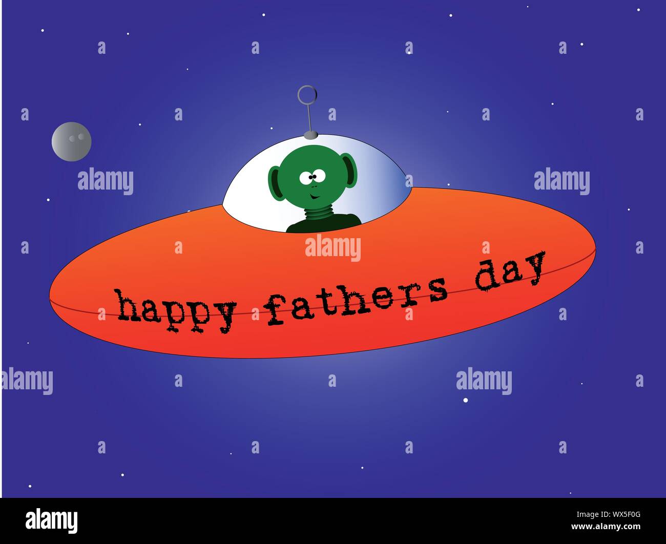 Alien Happy Fathers Day Stock Vector Image & Art - Alamy