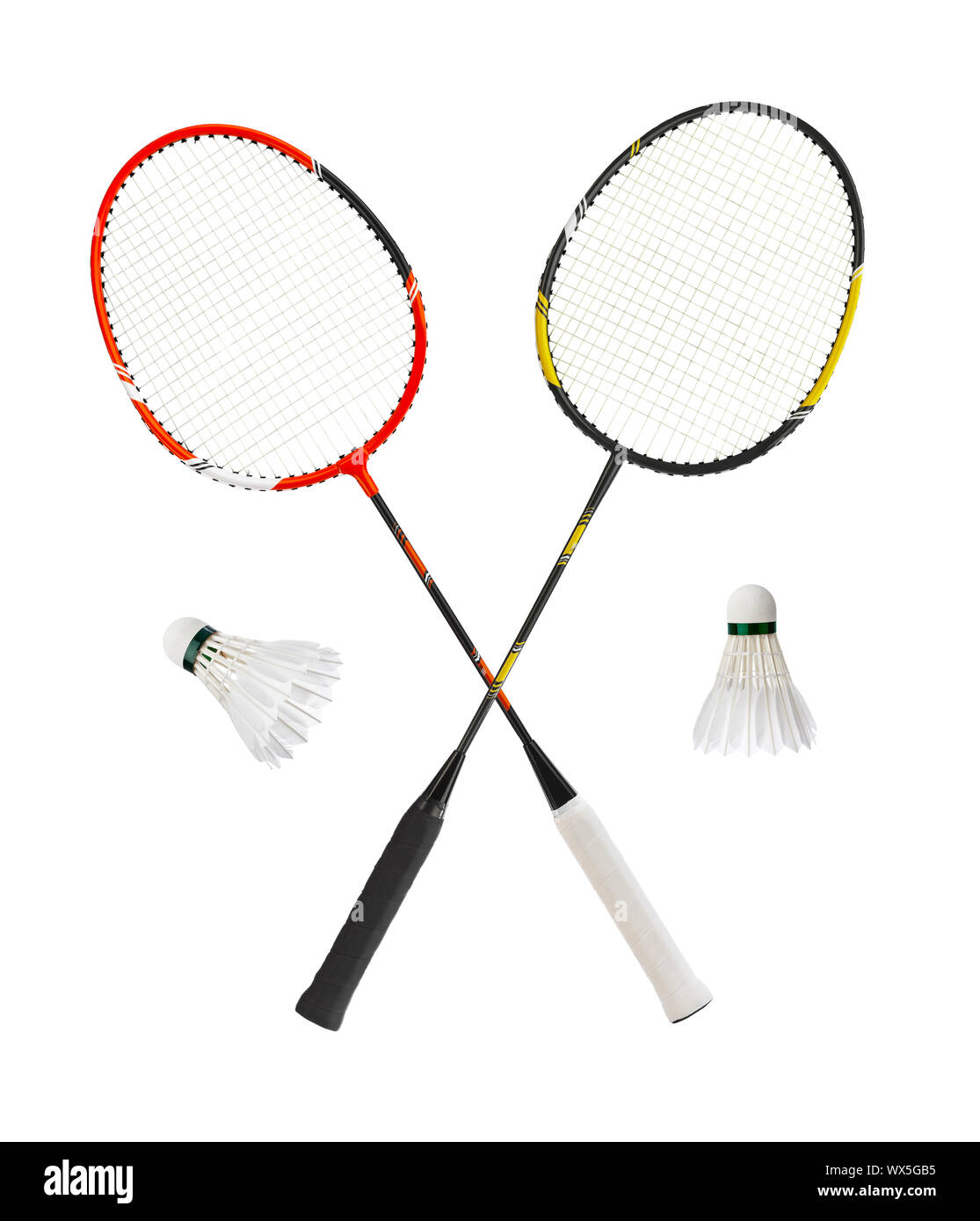 Badminton crossed Cut Out Stock Images & Pictures - Alamy