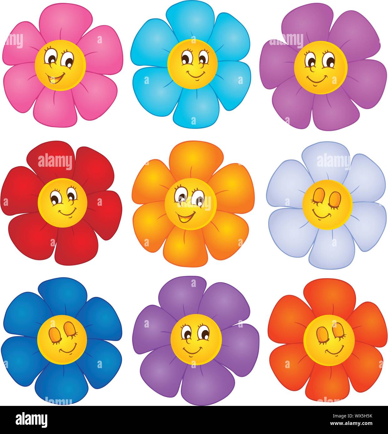 Flower theme image 4 Stock Vector Image & Art - Alamy