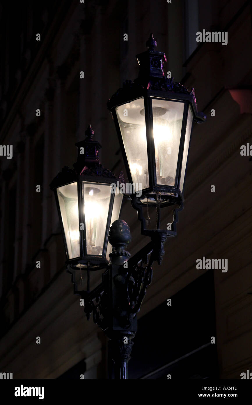 Starlight lantern in the night Stock Photo - Alamy