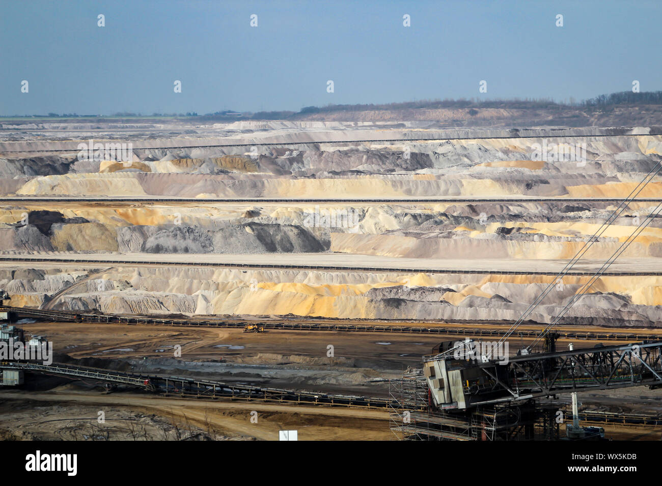 View into a day-building, mining area Stock Photo - Alamy