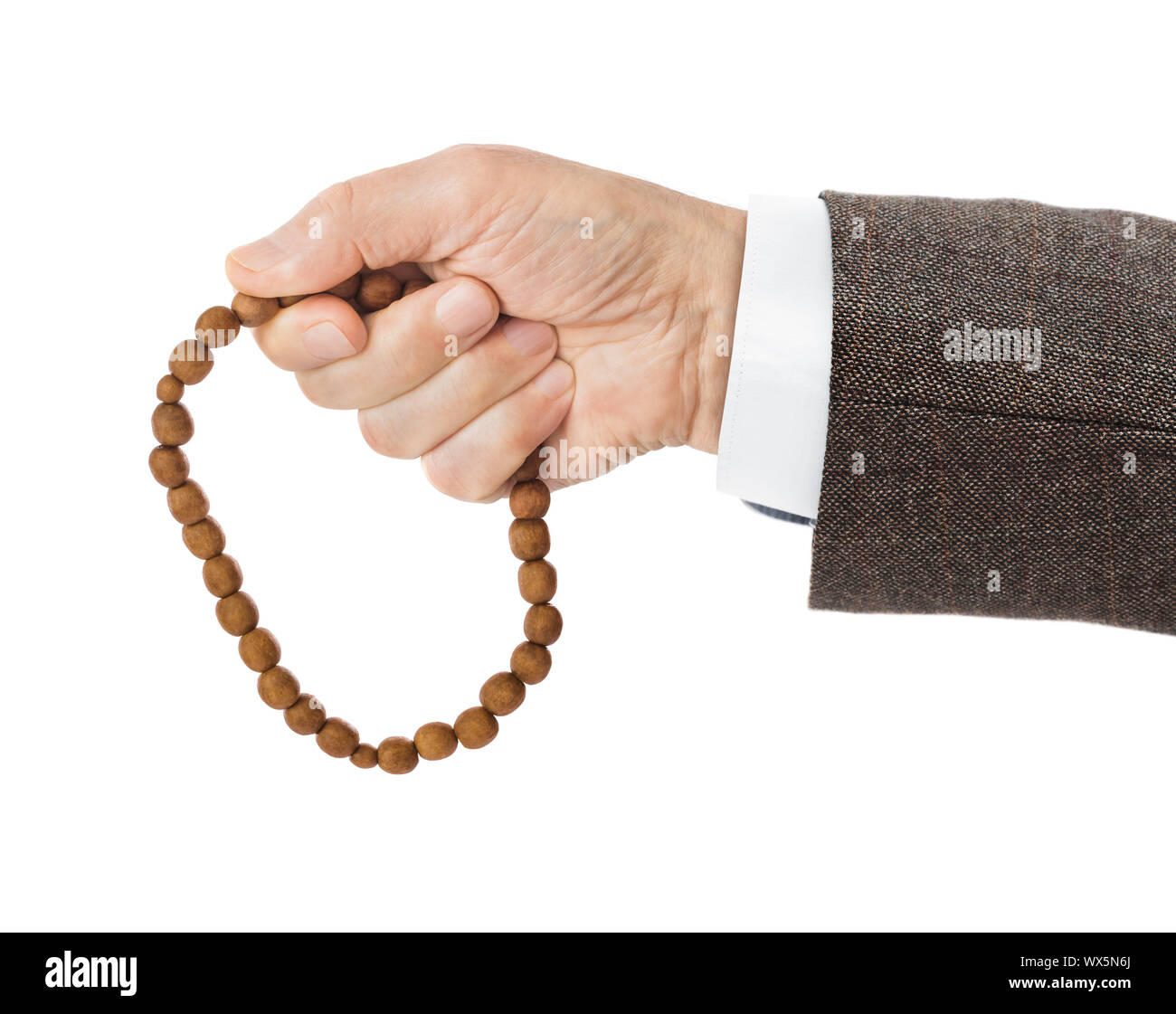 Monk Holding Prayer Beads High Resolution Stock Photography and Images ...