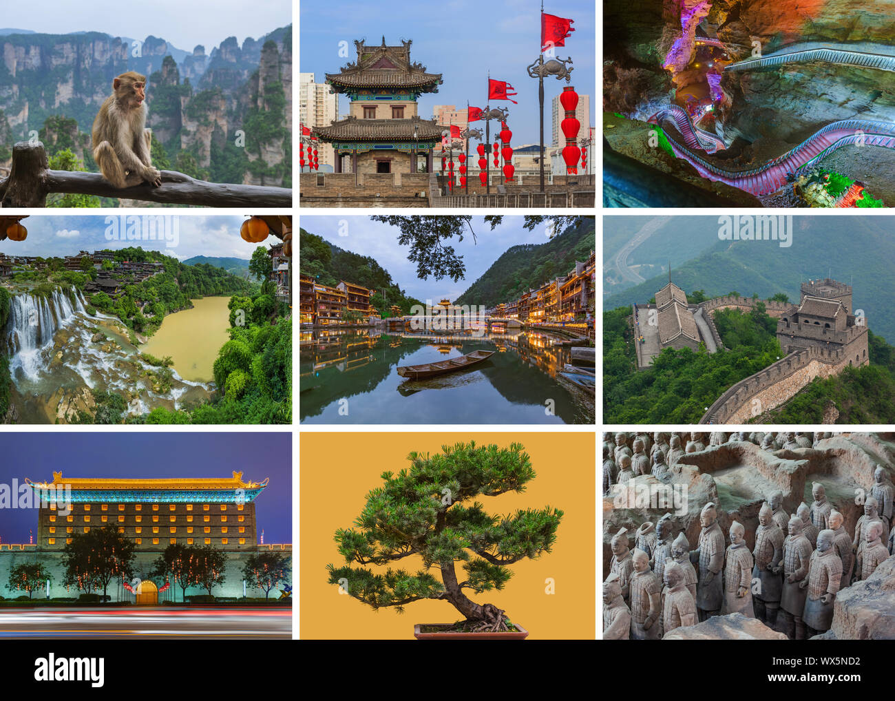 Collage of China images (my photos Stock Photo - Alamy