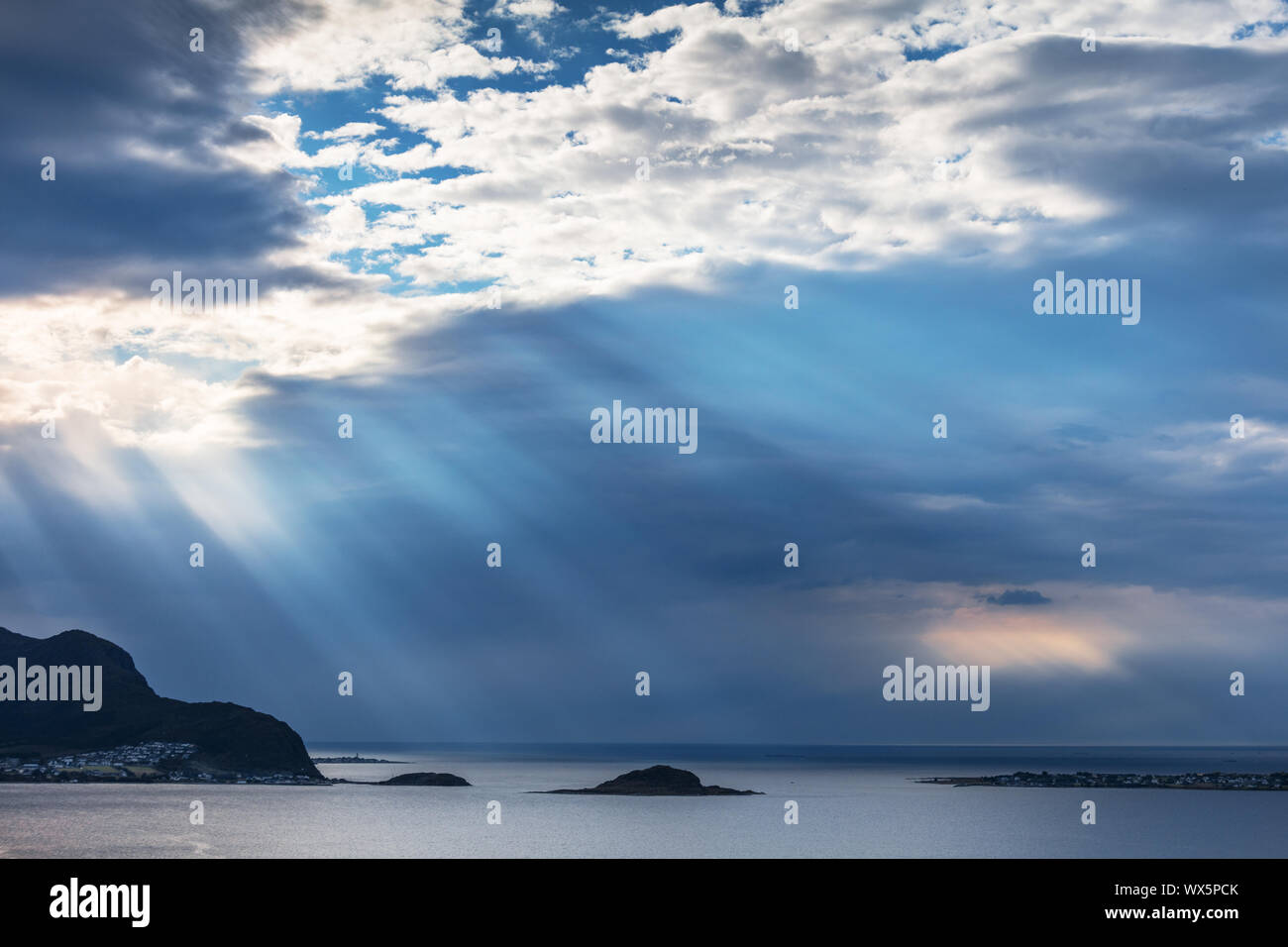 Sun rays over the sea hi-res stock photography and images - Alamy