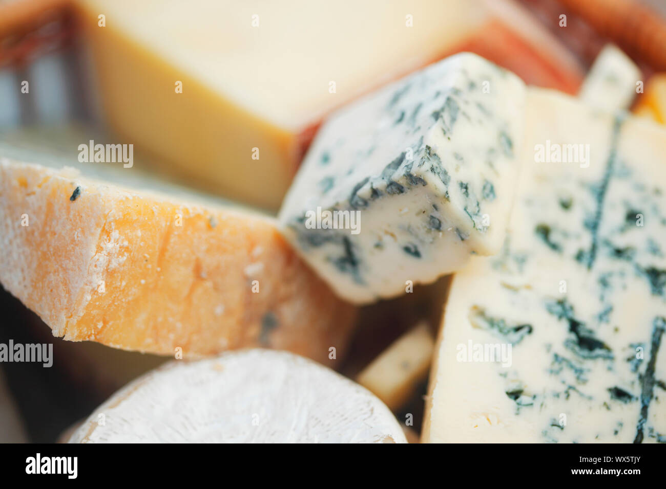Various types of cheese composition Stock Photo - Alamy