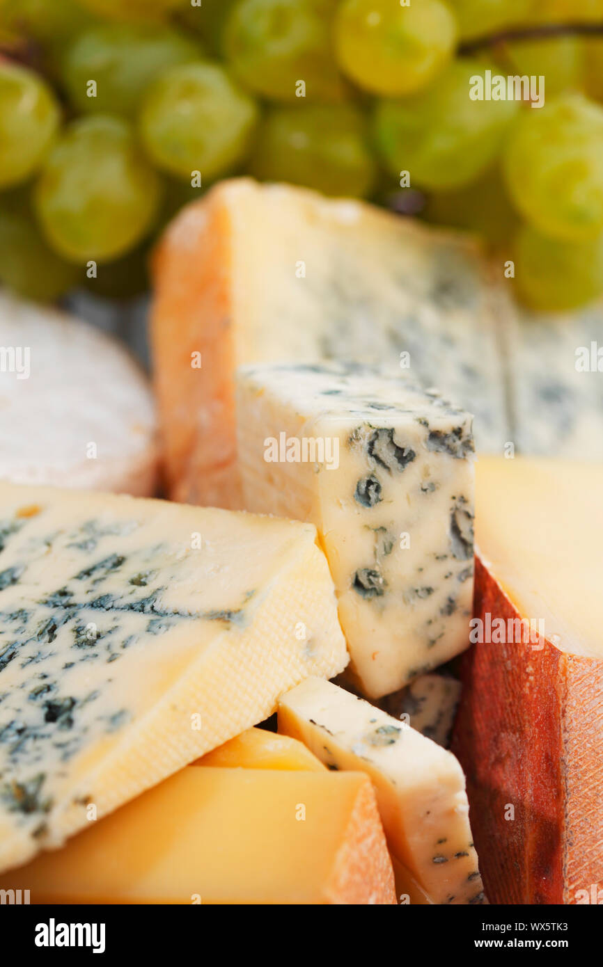 Various types of cheese composition Stock Photo - Alamy