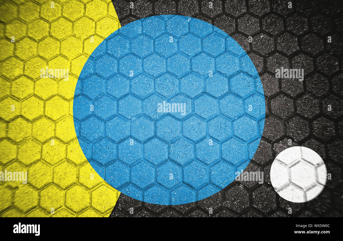 Flag of Earth by James Cadle - 1969., background brick Stock Photo - Alamy