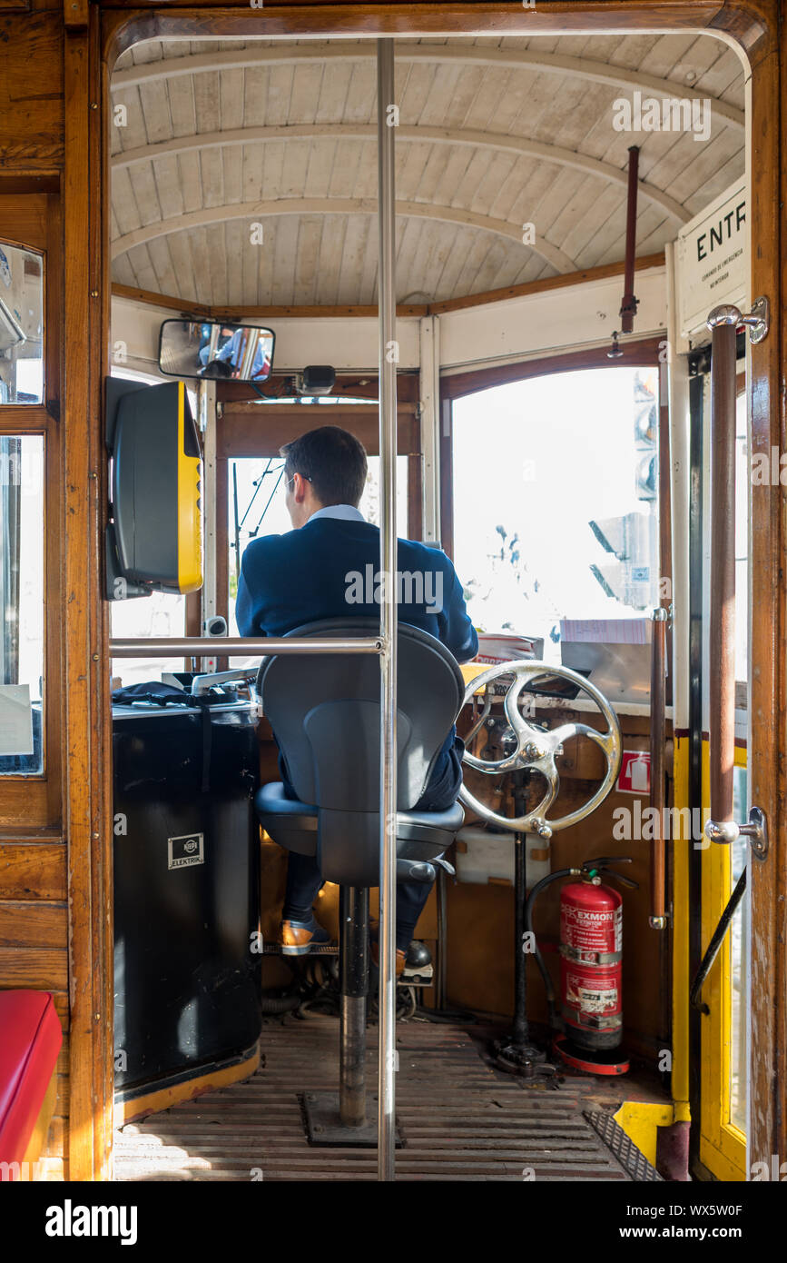 Streetcar inside hi-res stock photography and images - Alamy