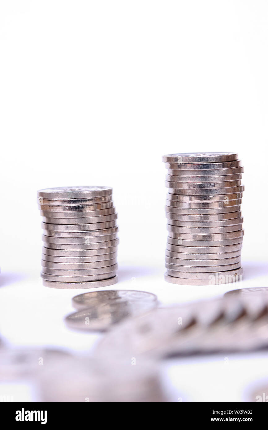 Stacks of money Stock Photo - Alamy
