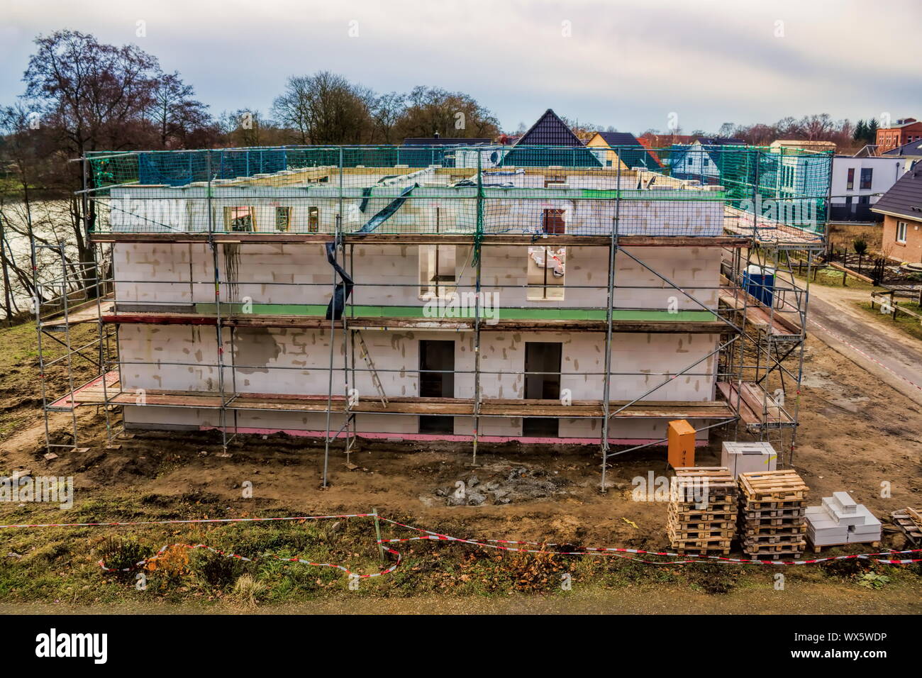 House construction, shell construction Stock Photo - Alamy