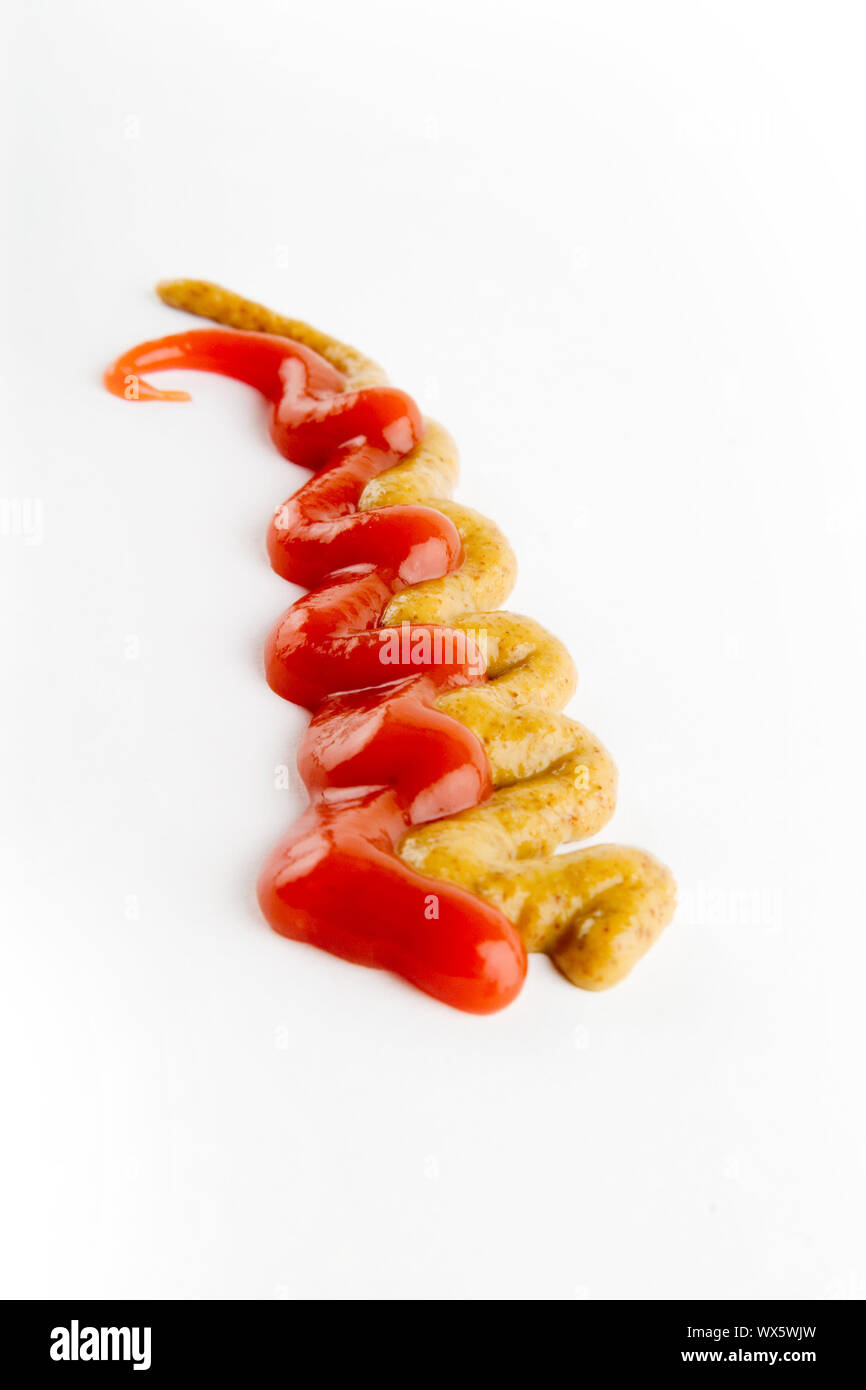 Ketchup and Mustard Stock Photo - Alamy