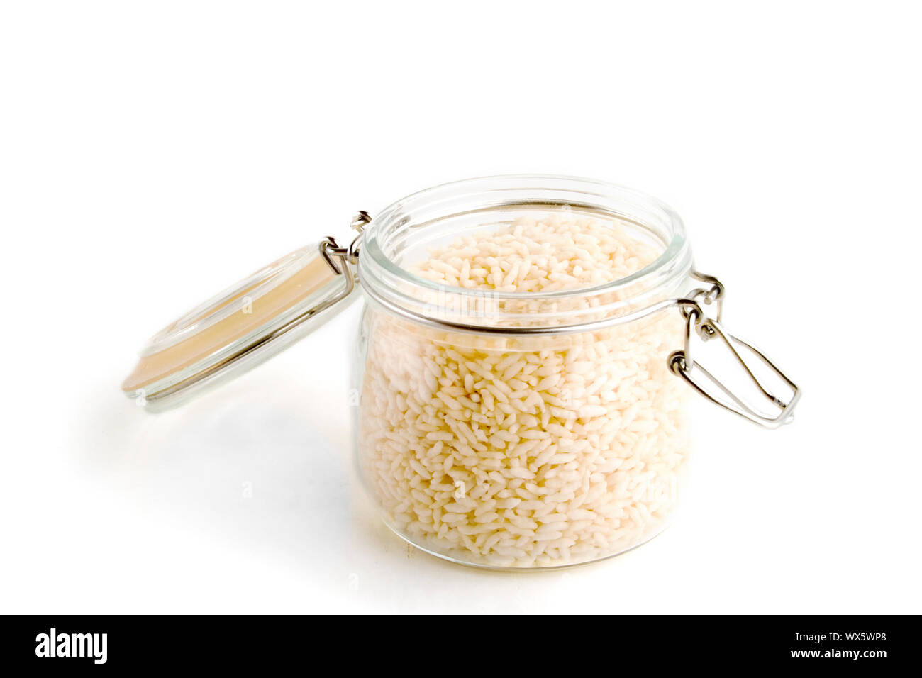 Instant rice in a glass car Stock Photo - Alamy