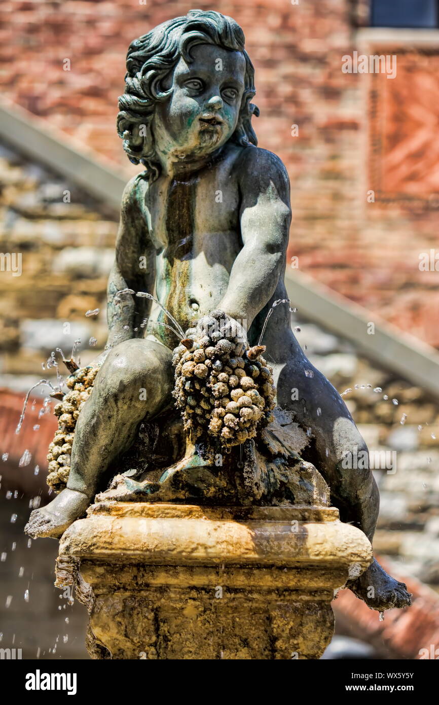 Lawn, Fountain of the Bacchus Stock Photo - Alamy