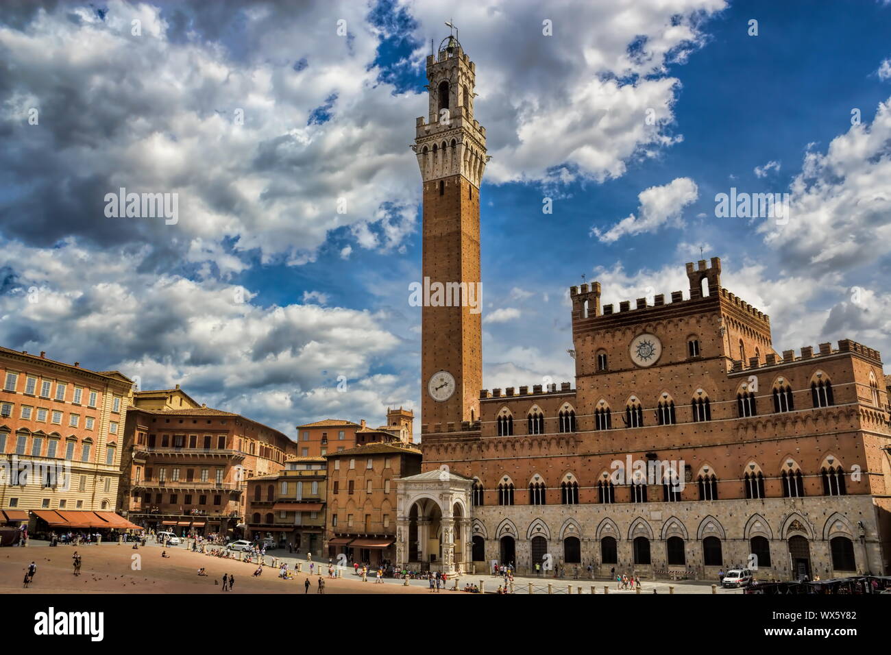 Siena, Public Palace Stock Photo - Alamy