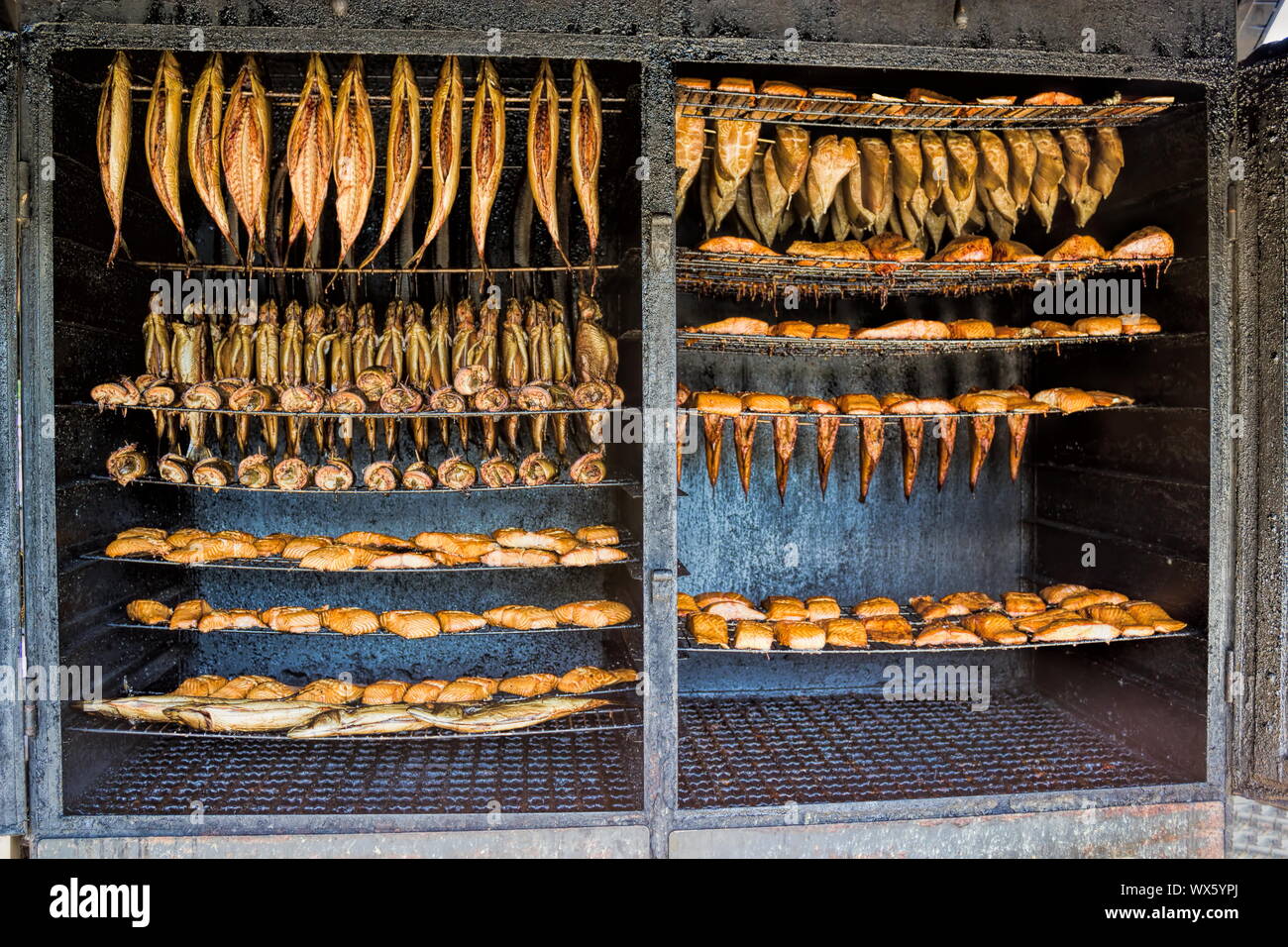 Food smoking hi-res stock photography and images - Alamy