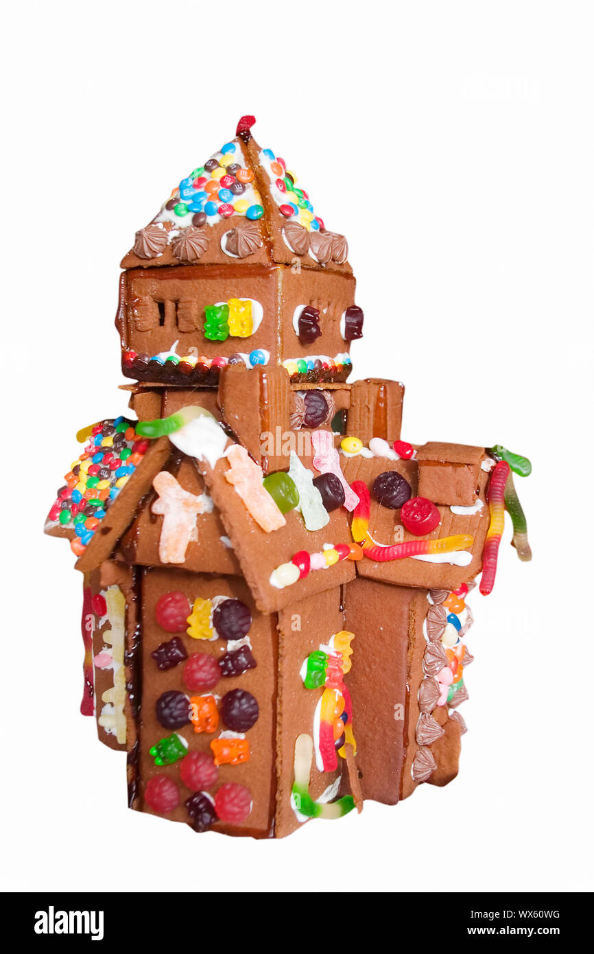 Ginger bread house detail Stock Photo - Alamy