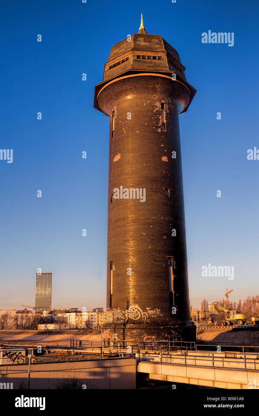 Berlin, water tower Ostkreuz Stock Photo - Alamy