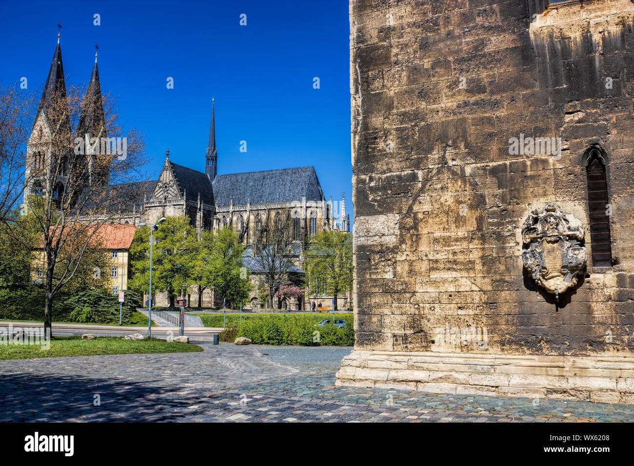 Halberstadt, Cathedral and St. Martin's Church Stock Photo - Alamy