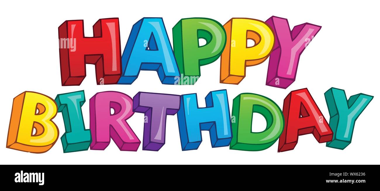 4 year birthday Stock Vector Images - Alamy