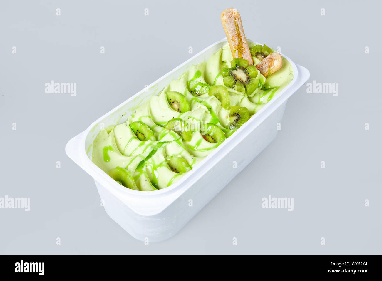 Plastic Box With Icecream Stock Photo - Alamy