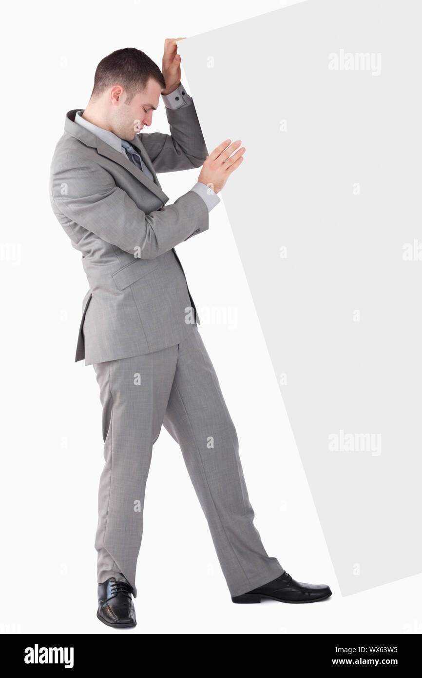 Person pushing against wall hi-res stock photography and images - Alamy