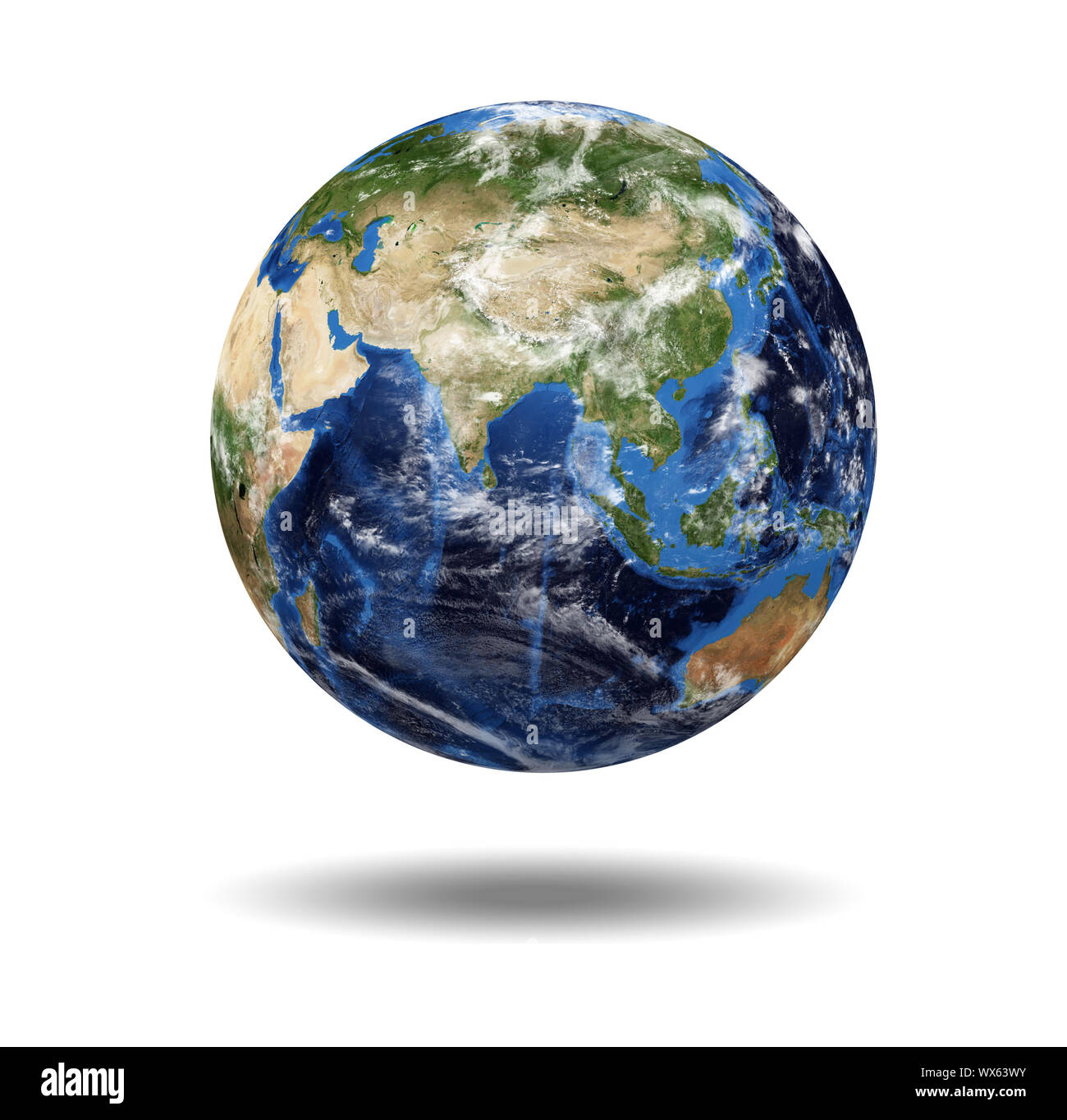 Isolated planet globe against a white background Stock Photo - Alamy