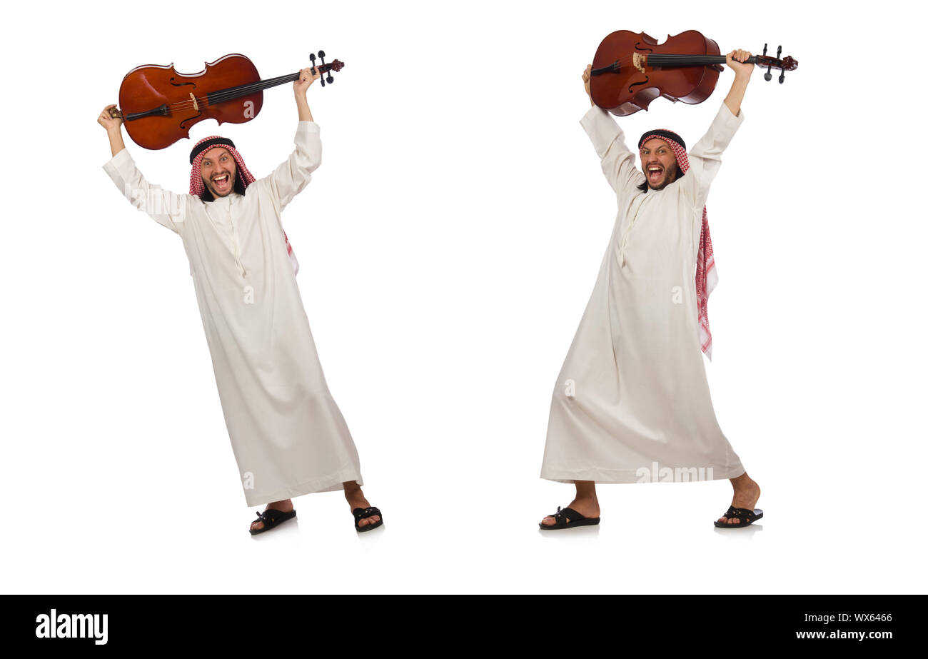Arab man playing musical instrument Stock Photo - Alamy