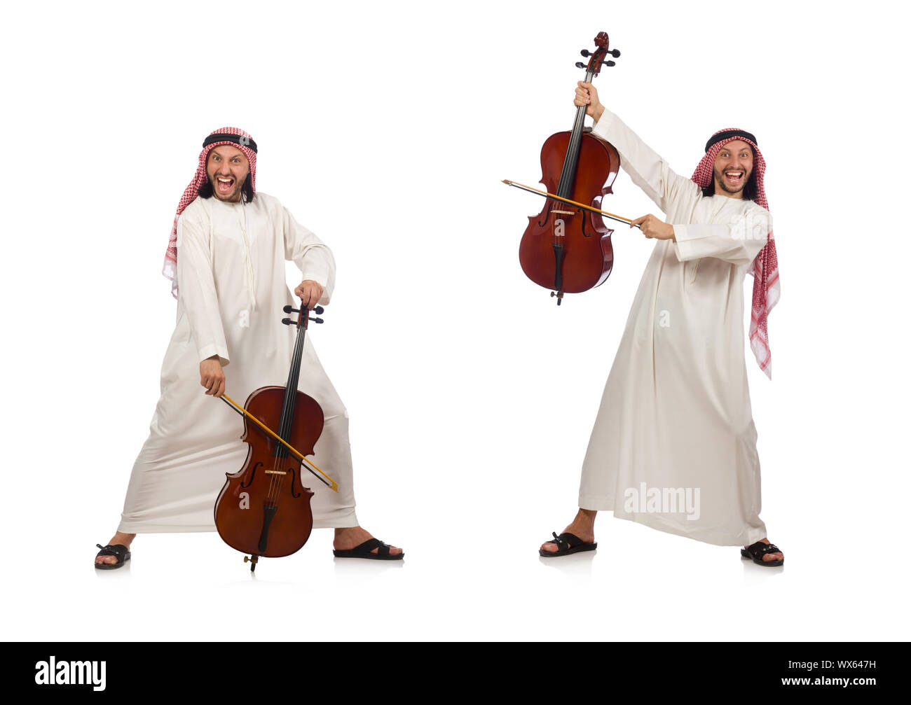 Arab man playing musical instrument Stock Photo - Alamy
