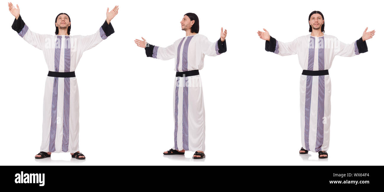 Male arab isolated on white background Stock Photo - Alamy